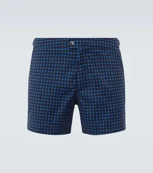 TOM FORD Polka-dot Swim Trunks - Blue