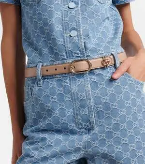 Gucci Double G Leather Belt