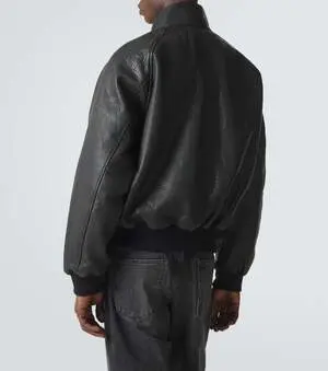 Studio Nicholson Leather Bomber Jacket