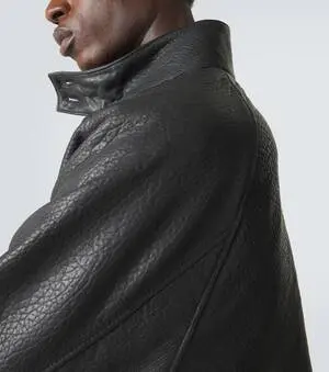 Studio Nicholson Leather Bomber Jacket
