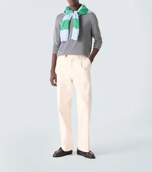 ALLUDE Virgin Wool Crewneck Sweater