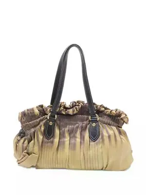Etro Pleated Ombre Leather Shoulder Bag