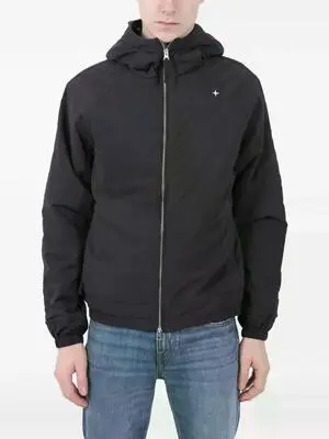 Stone Island Zip Fastening Hooded Jacket