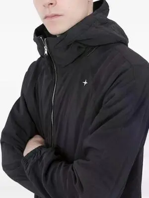 Stone Island Zip Fastening Hooded Jacket