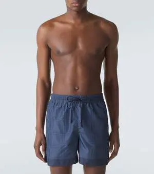 Gucci Interlocking G Poplin Swim Trunks