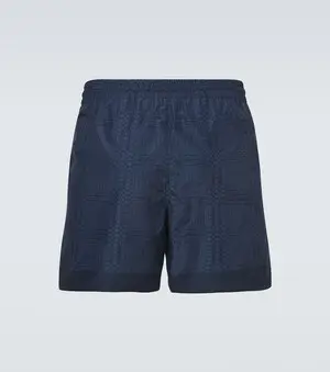 Gucci Interlocking G Poplin Swim Trunks