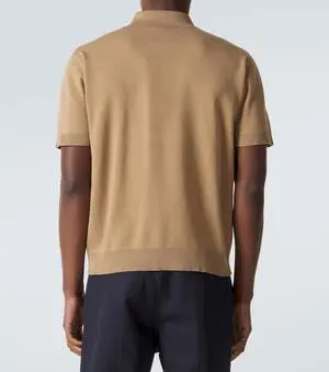 Gucci Interlocking G Silk And Cotton Polo Shirt