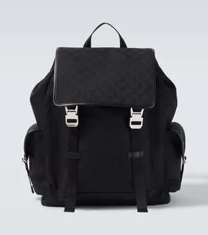 Gucci Gg Canvas Large Backpack - Black