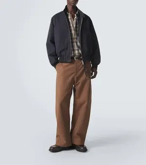 Studio Nicholson Cotton-blend Bomber Jacket - Blue