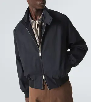 Studio Nicholson Cotton-blend Bomber Jacket - Blue