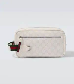 Gucci Gg Supreme Toiletry Bag - White
