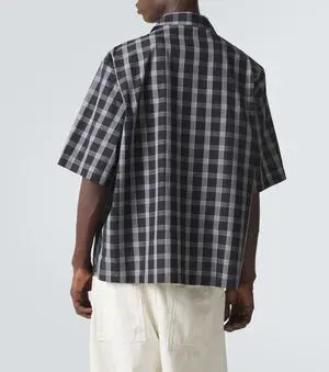 Studio Nicholson Kline Checked Cotton Bowling Shirt