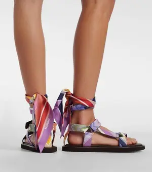 Missoni Maud Chevron Twill Sandals