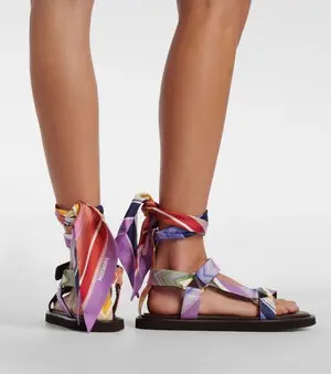 Missoni Maud Chevron Twill Sandals