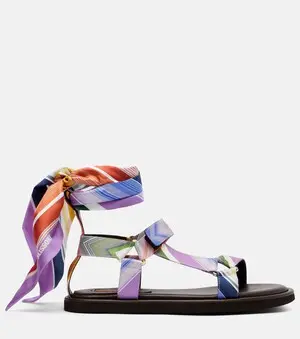 Missoni Maud Chevron Twill Sandals