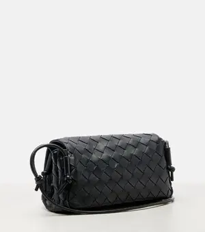 Bottega Veneta Leather Crossbody Bag - Black