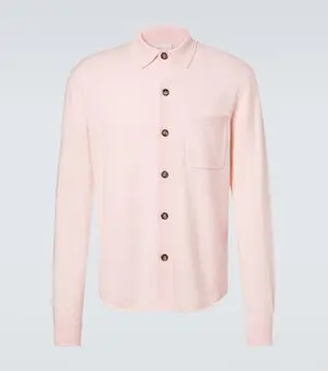 ALLUDE Cotton And Cashmere Overshirt - Pink