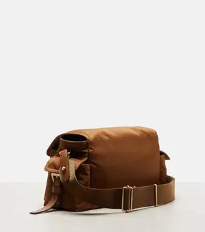 Prada Medium Re-nylon Shoulder Bag - Brown