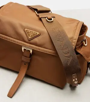 Prada Medium Re-nylon Shoulder Bag - Brown