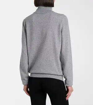 Saint Laurent Cashmere Turtleneck Sweater - Grey