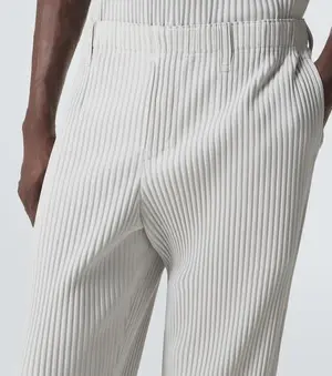 Issey Miyake Homme Plissé Pleated Straight Leg Trousers