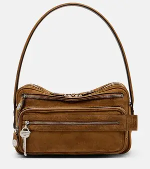Acne Studios Camero Party Suede Shoulder Bag - Brown