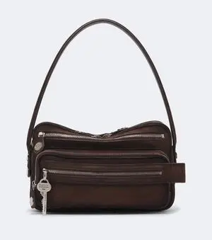 Acne Studios Suede Camera Bag - Brown