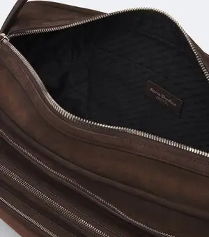 Acne Studios Camero Camera Suede Shoulder Bag - Brown