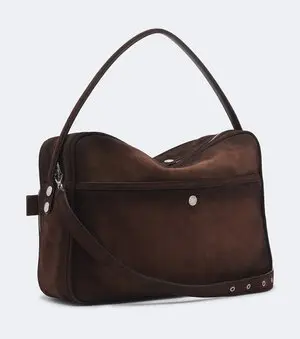 Acne Studios Camero Camera Suede Shoulder Bag - Brown