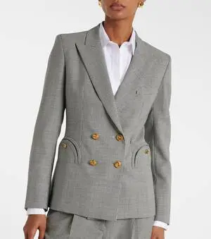 BLAZÉ MILANO Charmer Houndstooth Virgin Wool Blazer