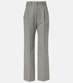 BLAZÉ MILANO Fox Houndstooth Straight Pants - Black