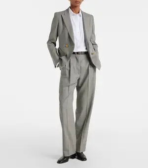 BLAZÉ MILANO Fox Houndstooth Straight Pants