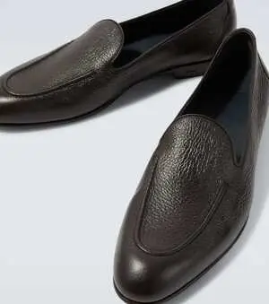 Brioni Appia Leather Loafers - Brown