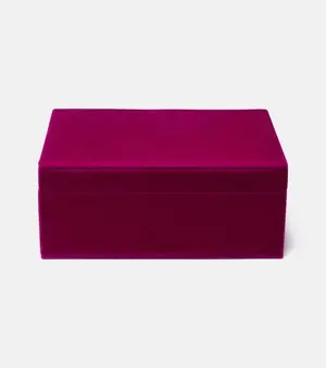 Sophie Bille Brahe Trésor Grande Velvet Jewelry Box - Red