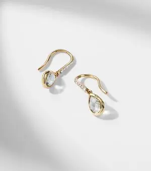Mateo 14kt Yellow Amethyst And Diamond Earrings
