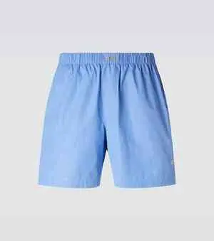 WALES BONNER Sunday Cotton Shorts