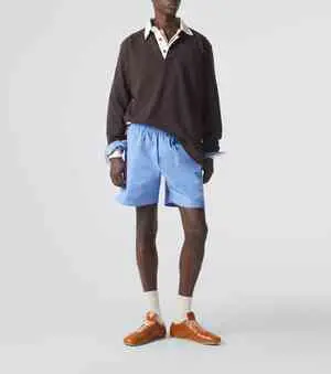 WALES BONNER Sunday Cotton Shorts