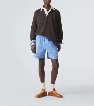 WALES BONNER Sunday Cotton Shorts