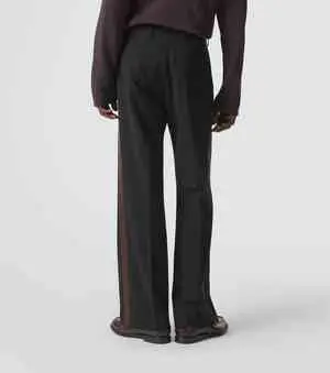 WALES BONNER Alto Virgin Wool Flared Pants
