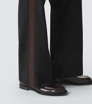 WALES BONNER Alto Virgin Wool Flared Pants