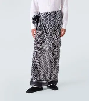 TOM FORD Printed Cotton Beach Cover-up