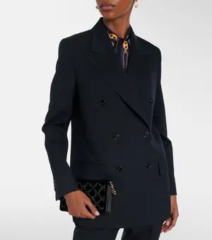 Gucci Wool Mélange Double-breasted Blazer