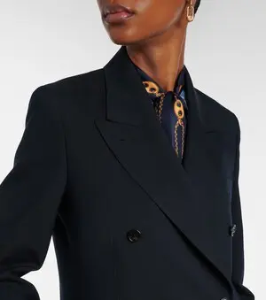 Gucci Wool Mélange Double-breasted Blazer