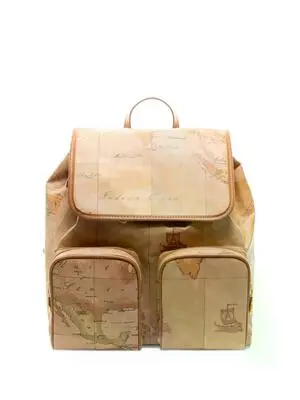 ALVIERO MARTINI 1° CLASSE Map-print Backpack