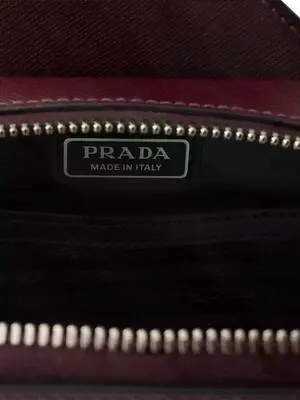 Prada Brique Leather Messenger Bag