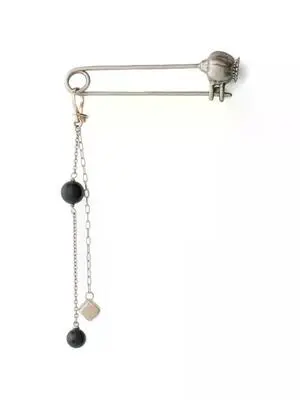 LEMAIRE Thistle Bead Safety-pin Brooch - Silver