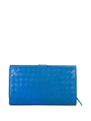 Bottega Veneta Intrecciato Wallet - Blue