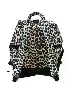 GANNI Leopard-print Backpack