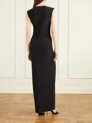 Norma Kamali Stretch-crepe Maxi Dress