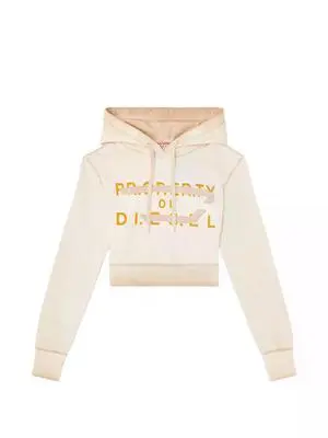 DIESEL® Logo-print Hoodie - Neutrals